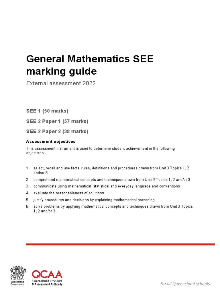 2022 General Math P1 Exam | PDF | Errors And Residuals | Dependent And ...