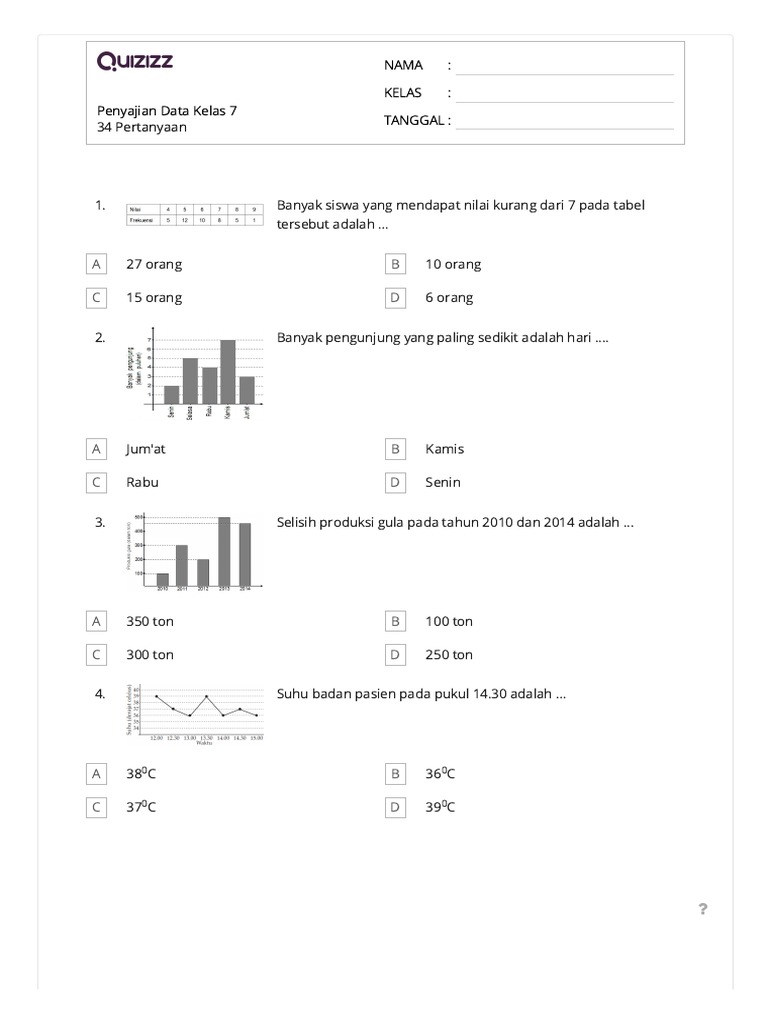 Penyajian Data Kelas 7 | PDF