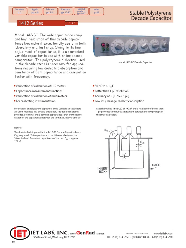 1412 Series | PDF | Capacitor | Capacitance