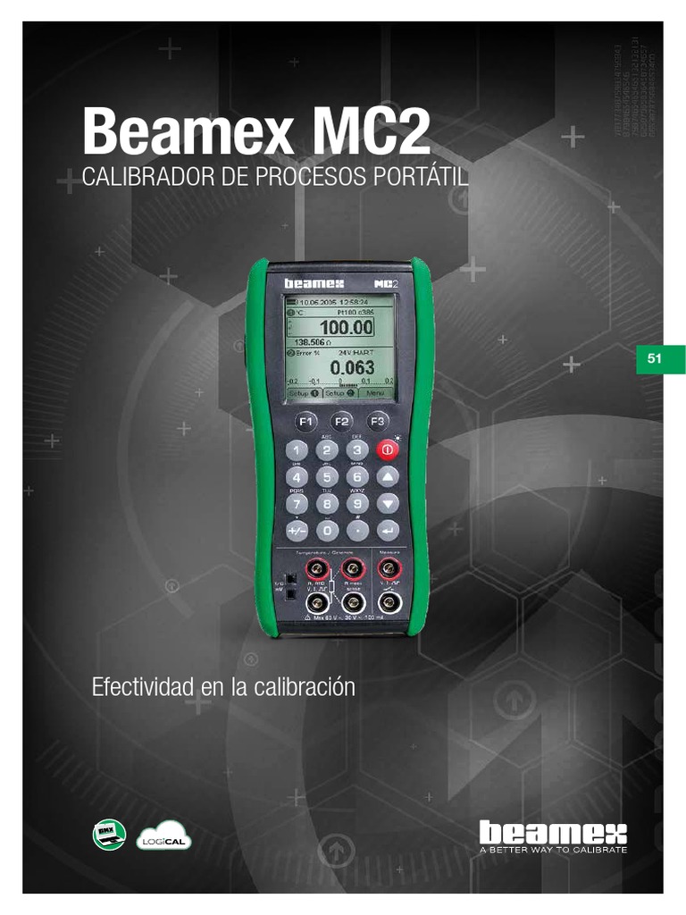 Beamex MC2 Brochure ESP | PDF | Calibración | Cargador de batería
