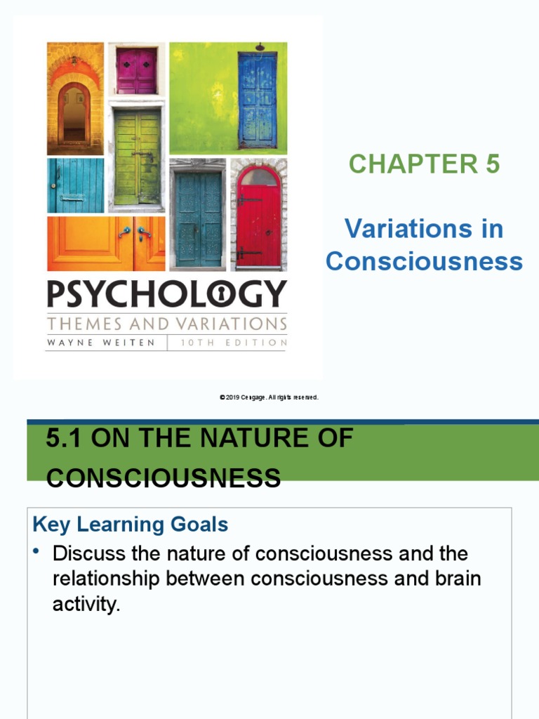 Chapter 5 Variations in Consciousness | PDF | Sleep | Psychoactive Drugs