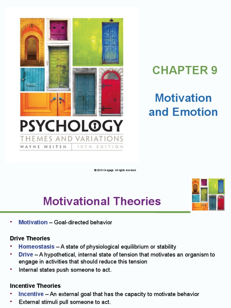 Chapter 9 Motivation and Emotion | PDF | Emotions | Eating