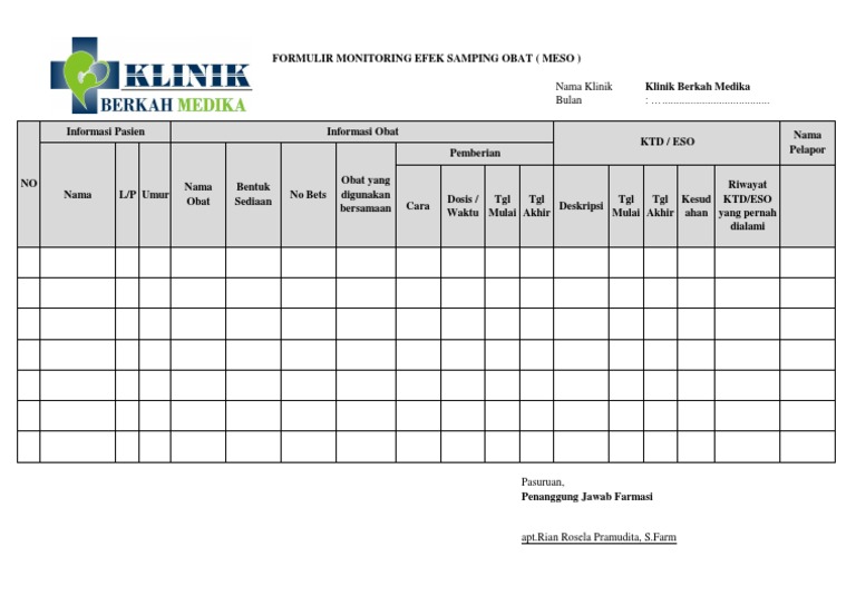 Meso (Monitoring Efek Samping Obat) | PDF