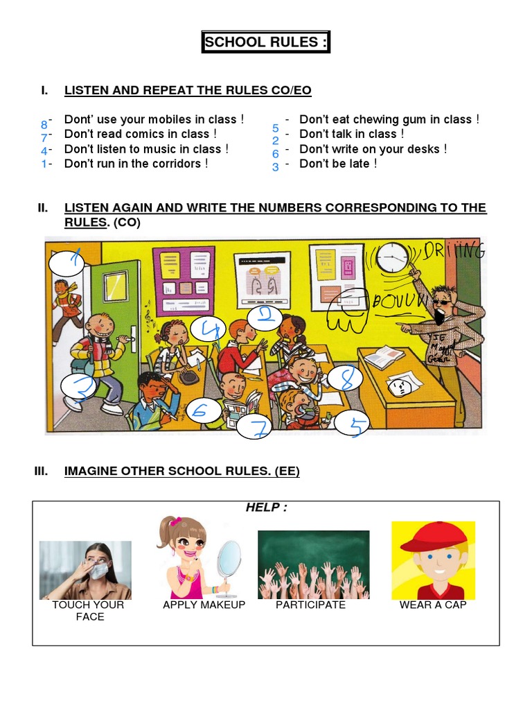 School Rules 6eme 2020 2021 | PDF