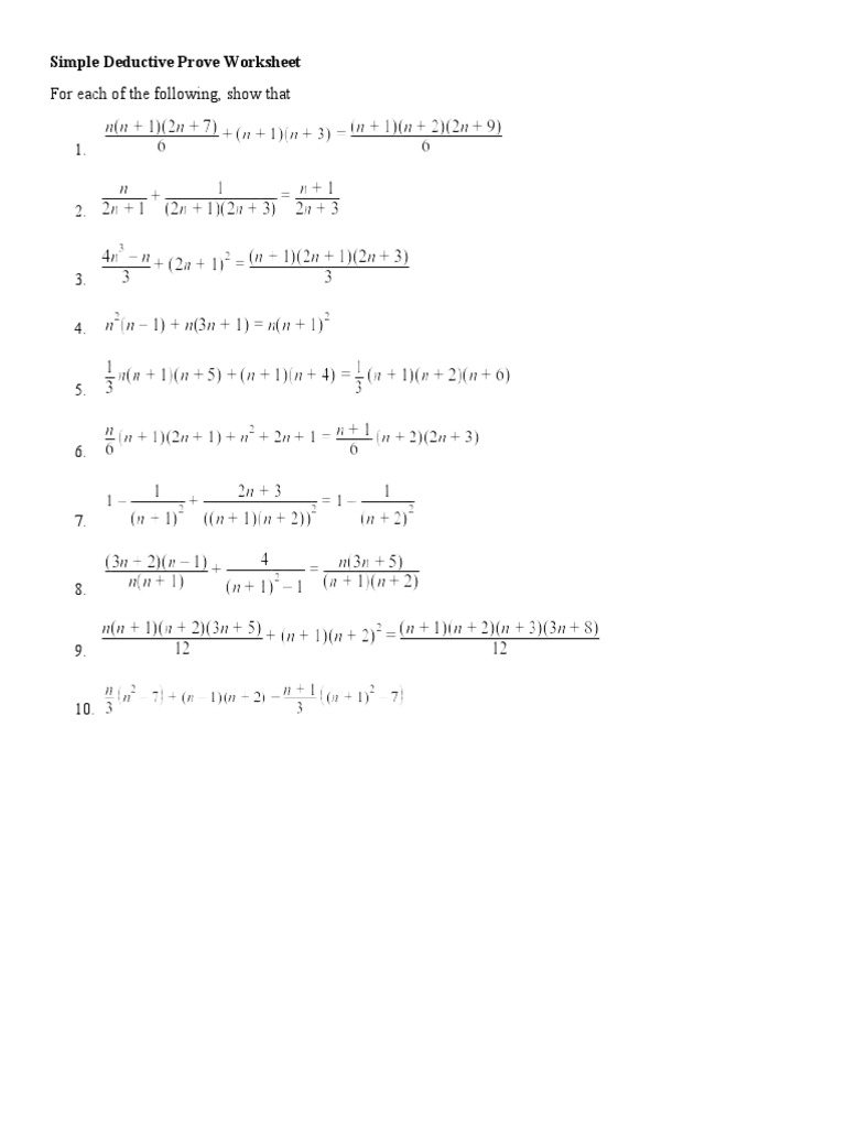 WS 2.4 Simple Deductive Proof | PDF | Technology & Engineering