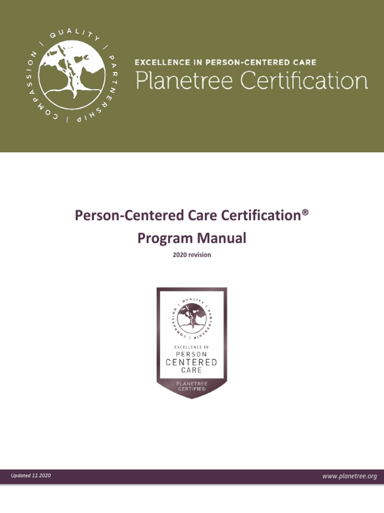 Person-Centered-Care-Certification-Manual | PDF | Health Care ...