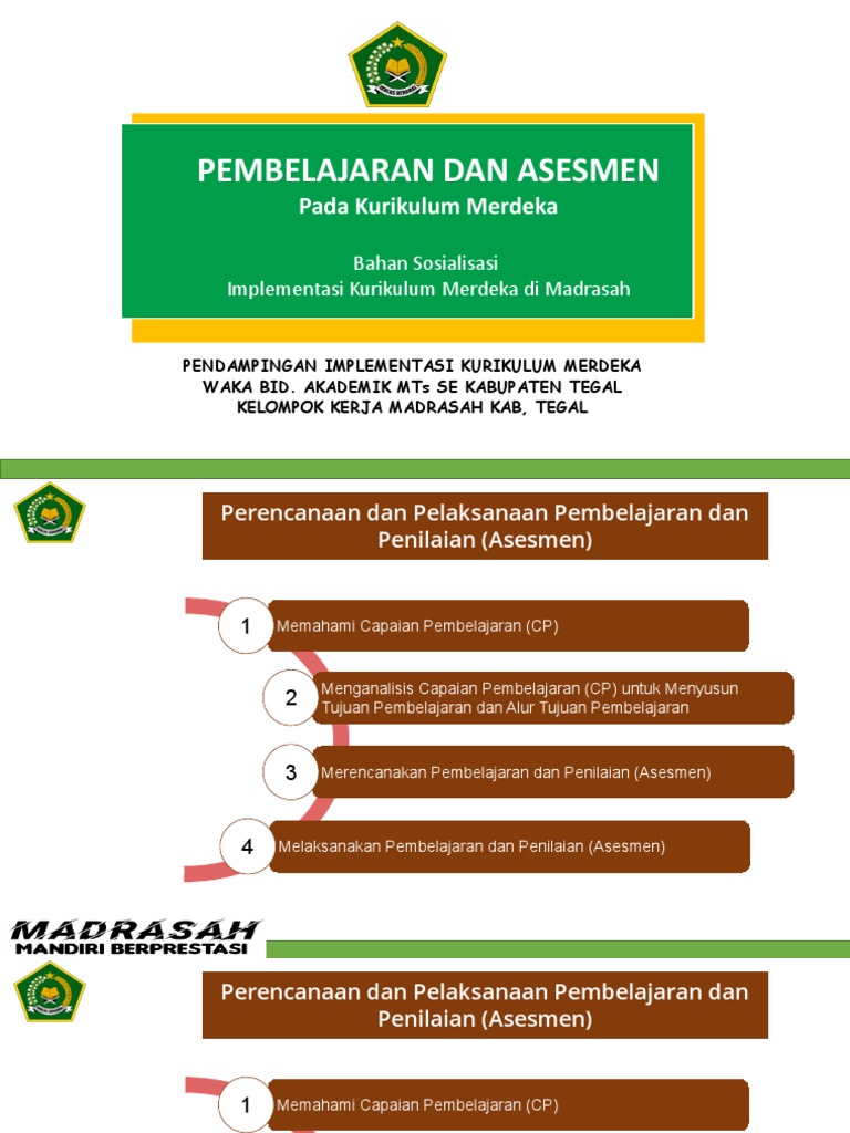 Pembelajaran Dan Asesmen Edit | PDF | Karier & Perkembangan