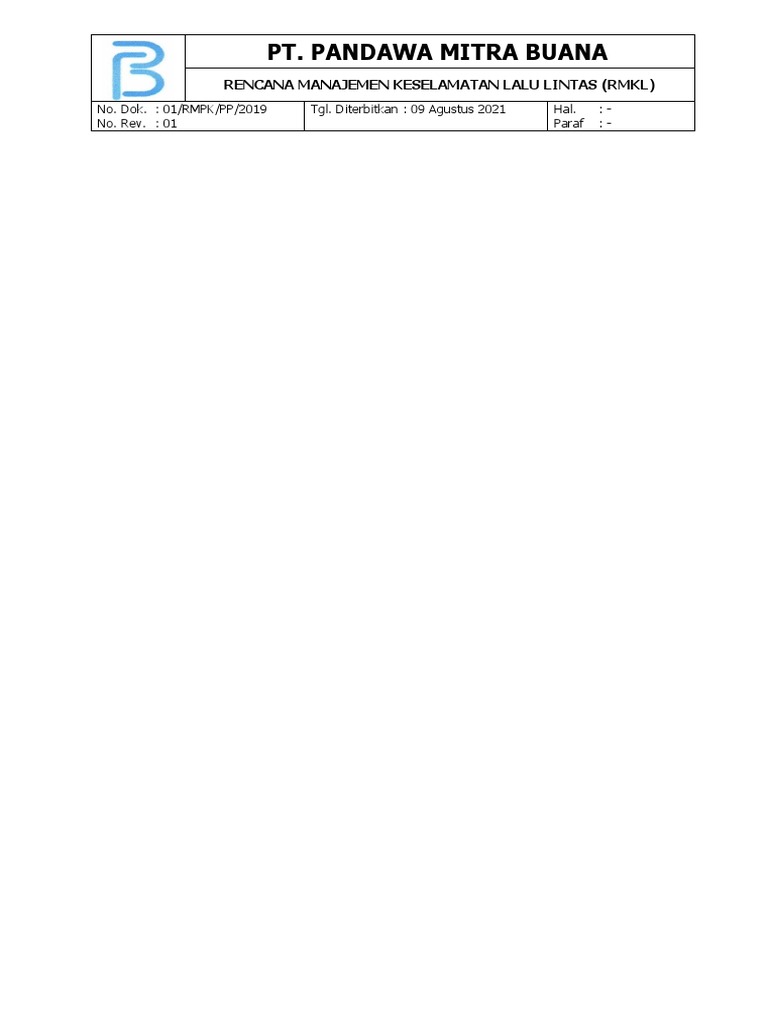 Rencana Keselamatan Lalu Lintas | PDF