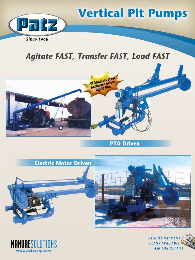PA 19077 6000 6000E 8000 8000HP - Vertical - Pit - Pumps - Brochure ...