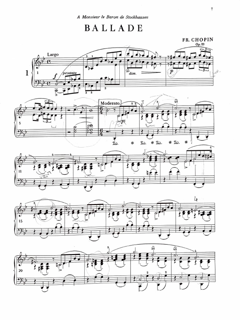 Ballade 1 Chopin | PDF