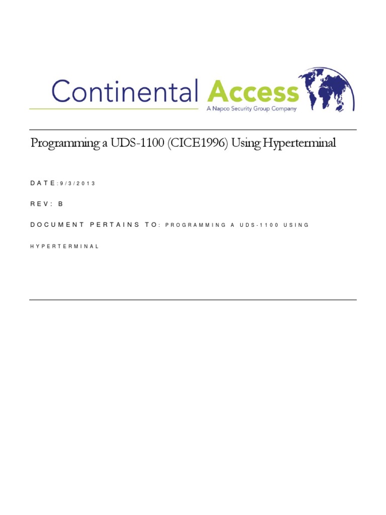 Cice 1996 Programming Rev B | PDF