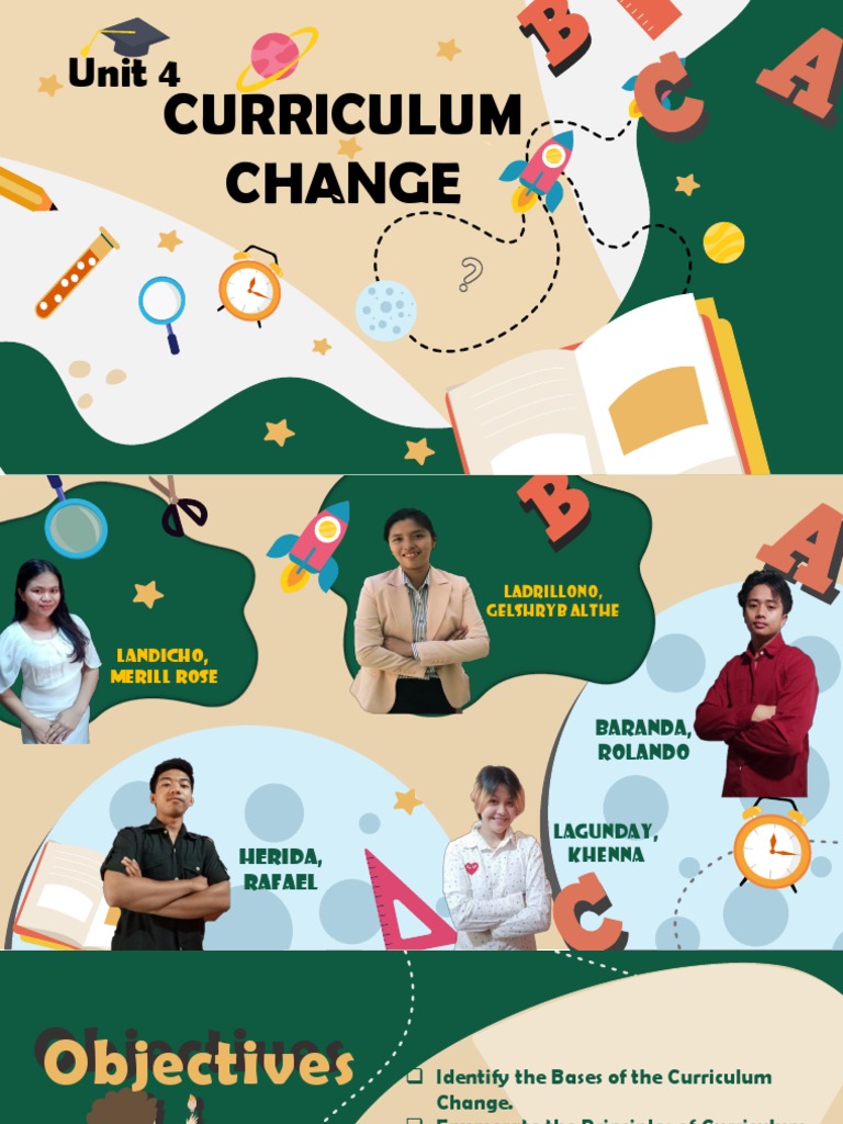 Unit 4 - Curriculum Change | PDF | Curriculum | Learning