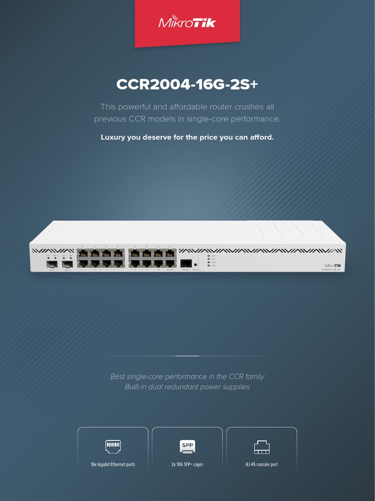 CCR2004-16G-2S+: This Powerful and Affordable Router Crushes All ...