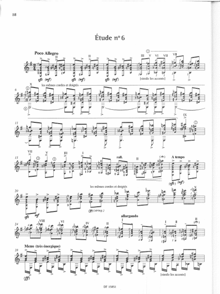 Villa Lobos - Etude 6 (Zigante) | PDF