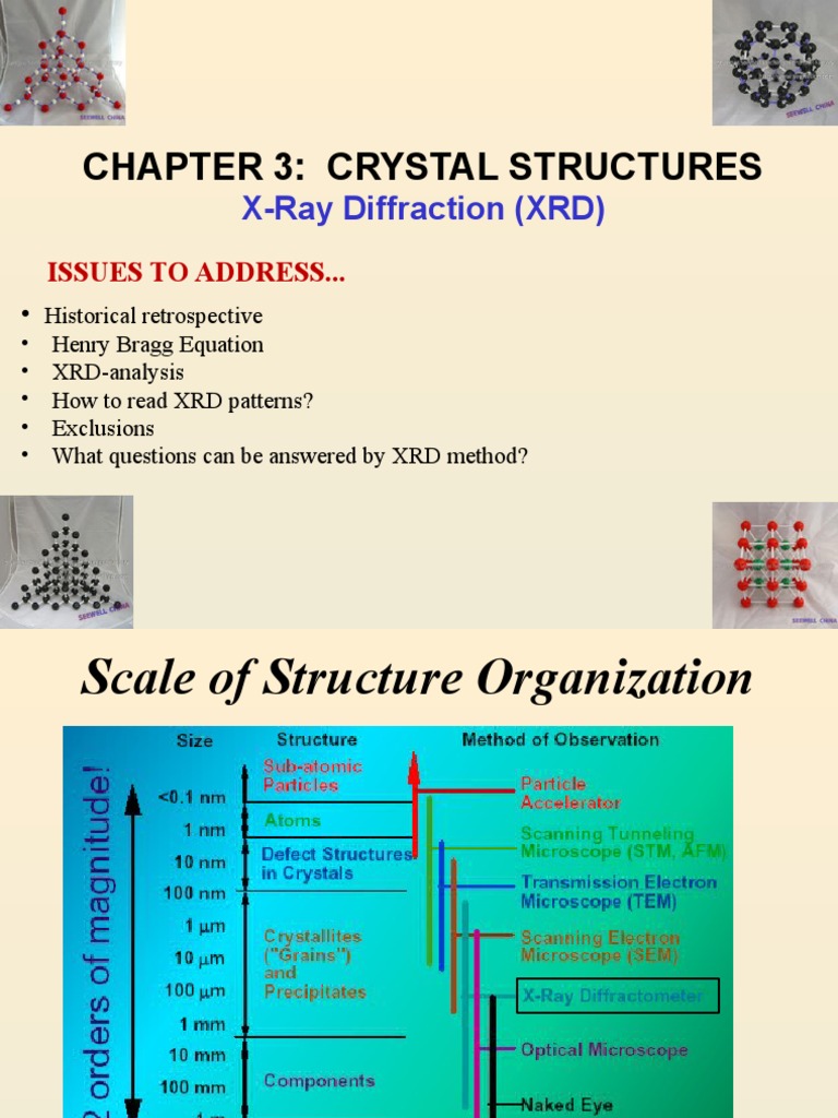 Lecture Xrd Pdf X Ray Crystallography Waves