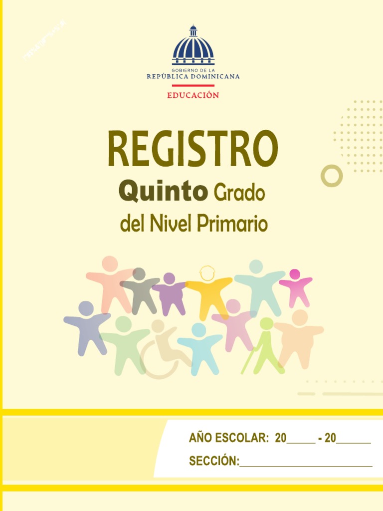 Registro - 5to Grado Nivel Primario | PDF | Educación primaria | Plan de estudios