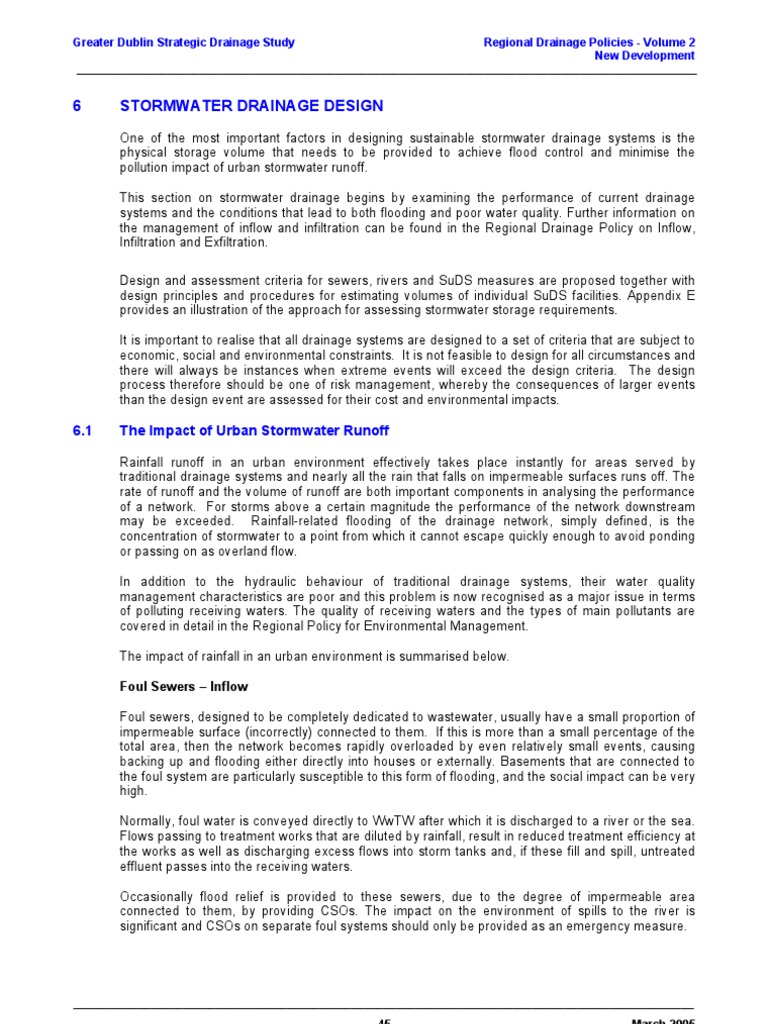 Stormwater Drainage Design Guidelines | PDF | Stormwater | Flood
