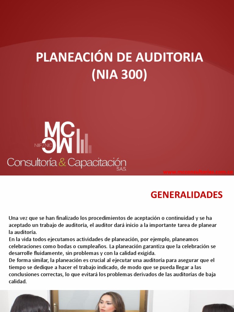 Nia 300 | PDF | Auditoría | Planificación