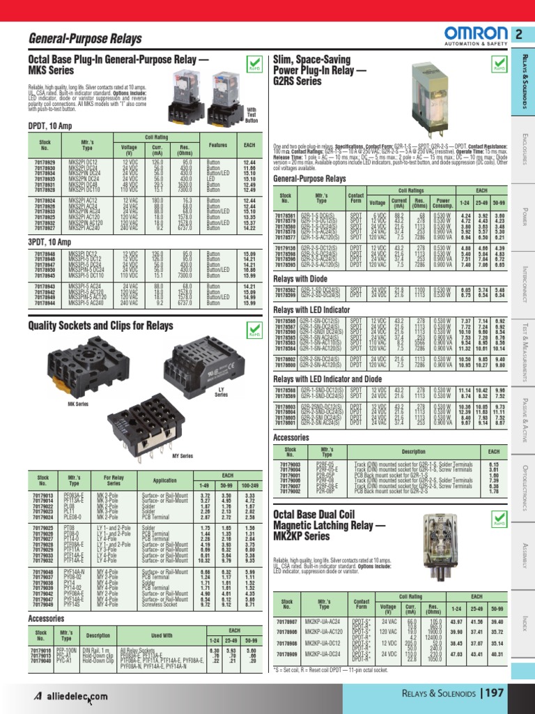 General-Purpose Relays | PDF | Relay | Electrical Connector