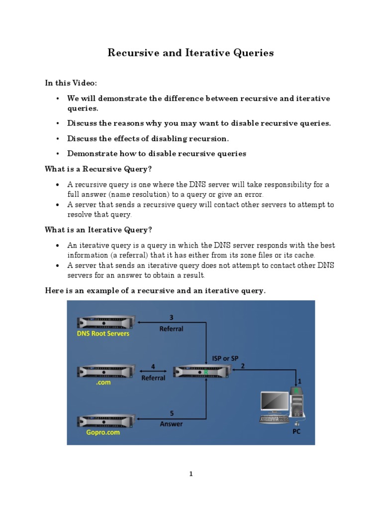 71 Lecture 5 Recursive And Iterative Queries Pdf Domain Name System Network Architecture 0800