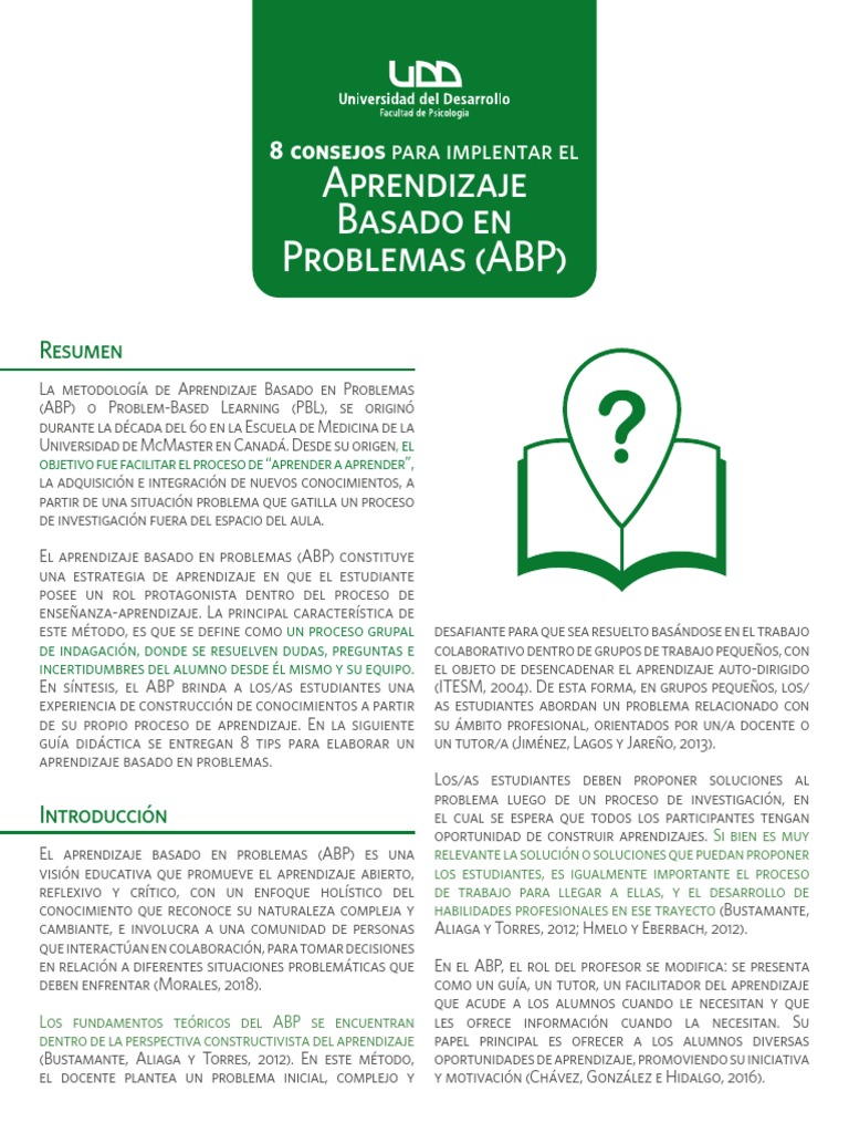 8 Tips para Implementar ABP Efectivo | PDF | Comunicación humana | Inteligencia