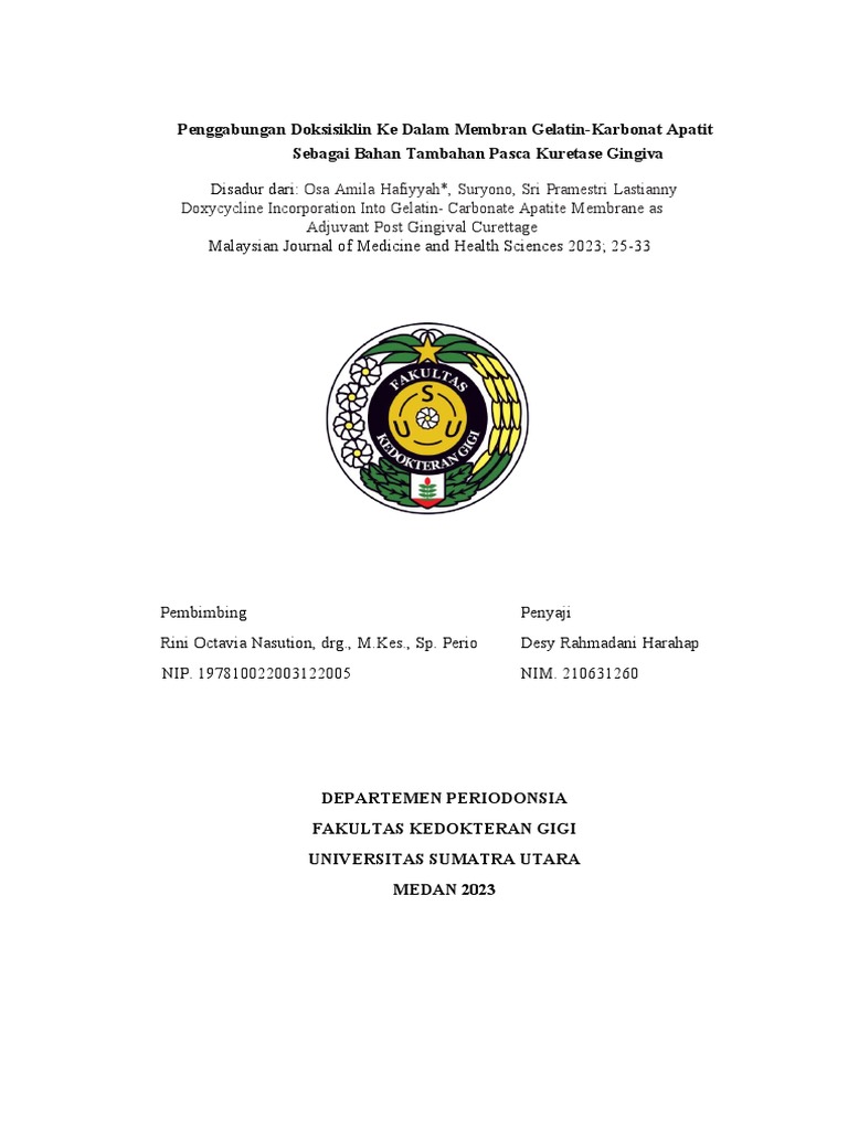 Saduran Jurnal Kuretase | PDF
