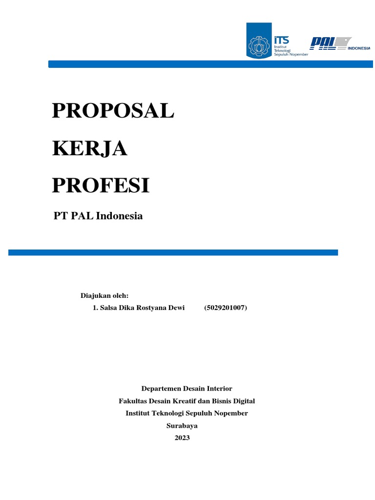 Proposal Kerja Profesi - PT - PAL - Salsa Dika Rostyana Dewi | PDF | Komputer
