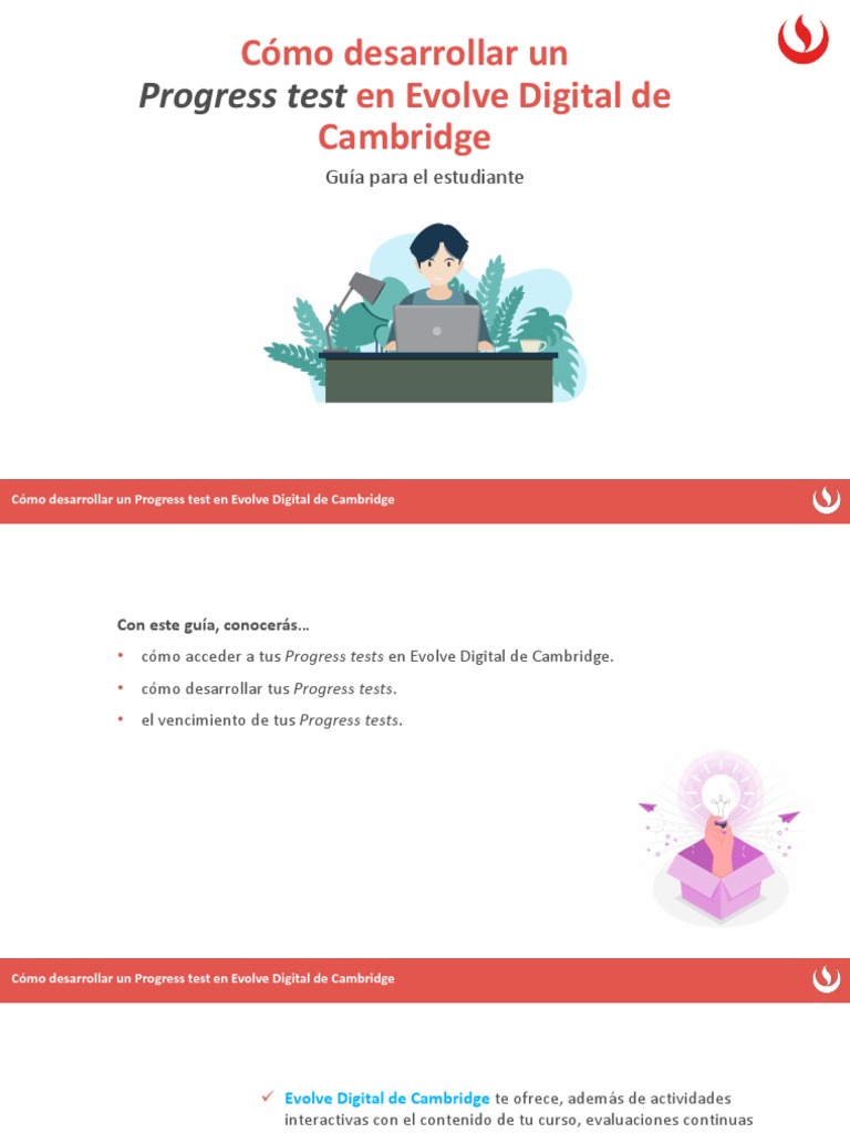 Cómo Desarrollar Un Progress Test en Evolve - Guía para El Estudiante ...