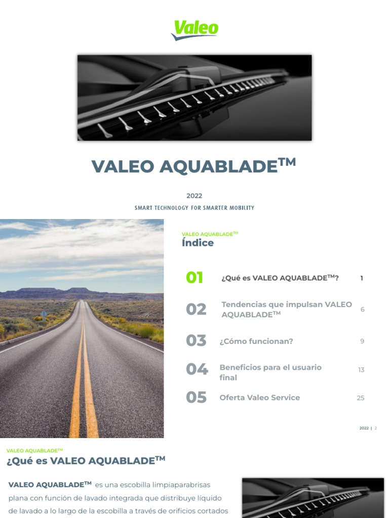 Descubra Las Escobillas Valeo AQUABLADE | PDF | Vehículos