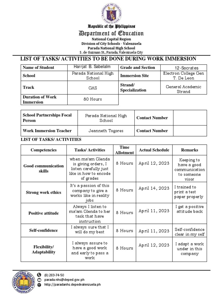 Lists of Tasks To Be DN DONE | PDF