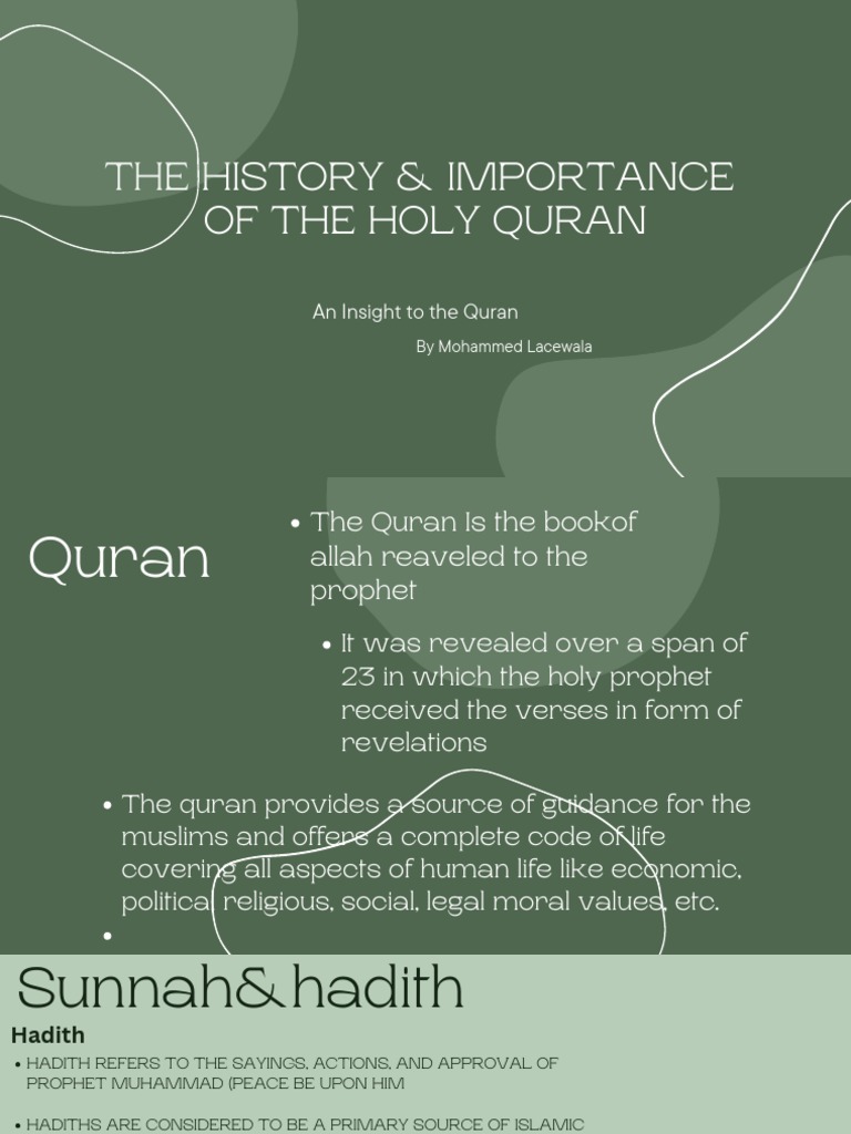 Islamiat Project QURAN | PDF | Hadith | Quran