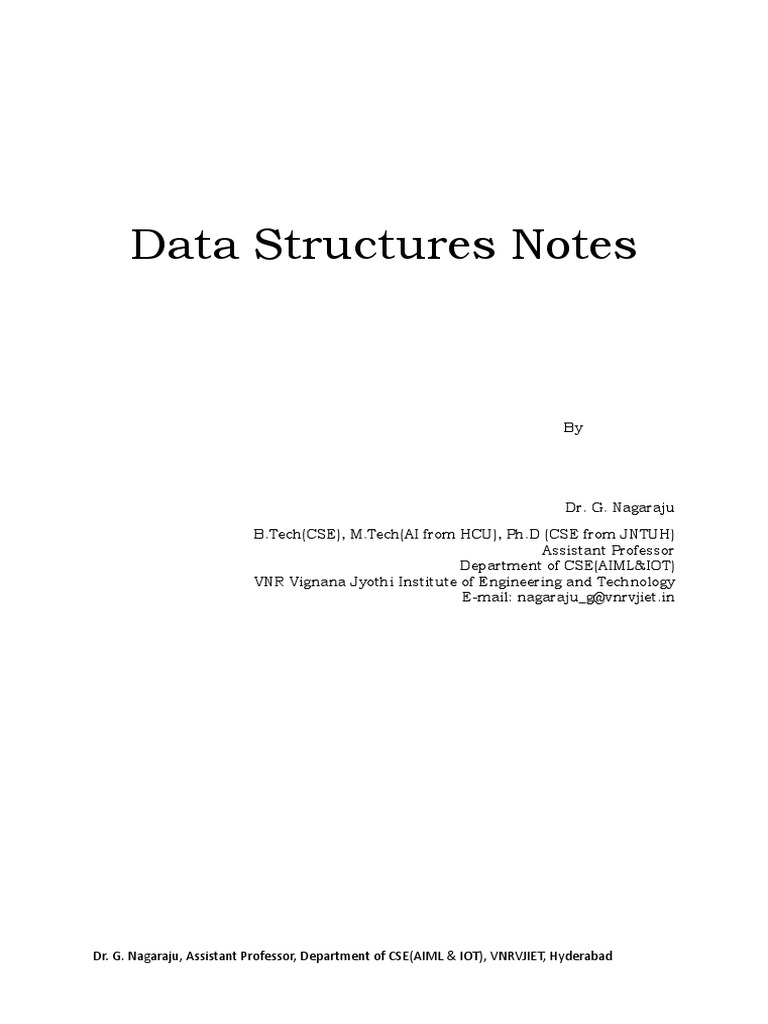 Data Structures Notes | PDF | Queue (Abstract Data Type) | Time Complexity Data Structures Notes | PDF | Queue (Abstract Data Type) | Time Complexity