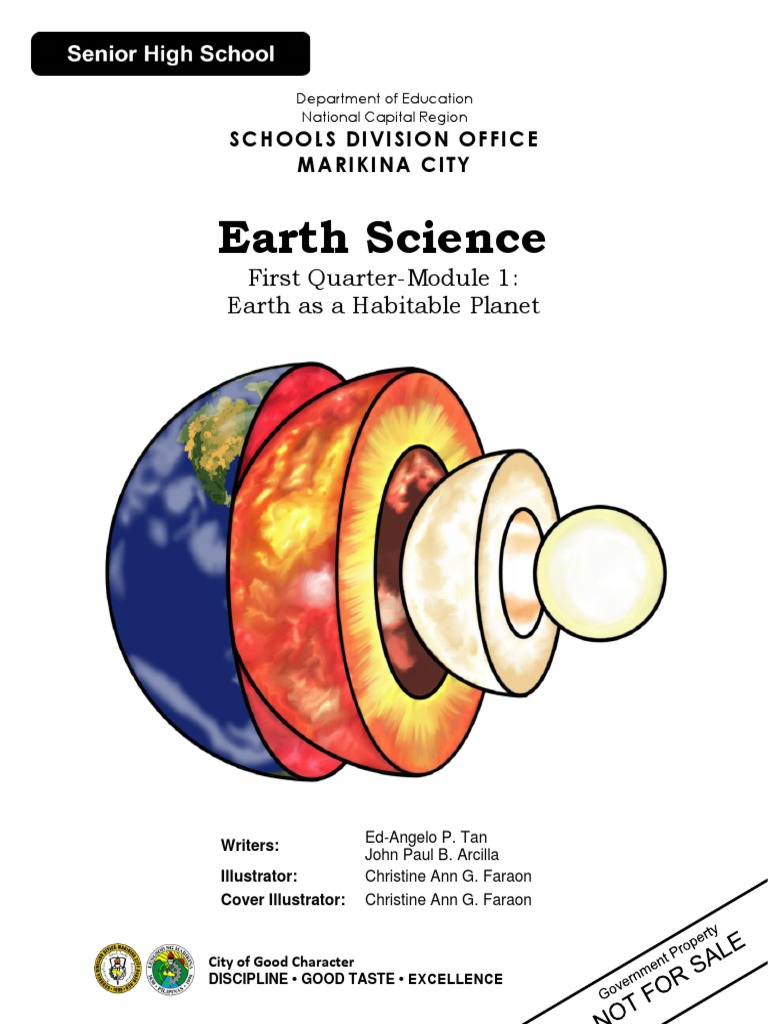 SHS - EARTH SCIENCE - Q1 - M1 - Earth-as-a-Habitable-Planet | PDF | Atmosphere | Planets