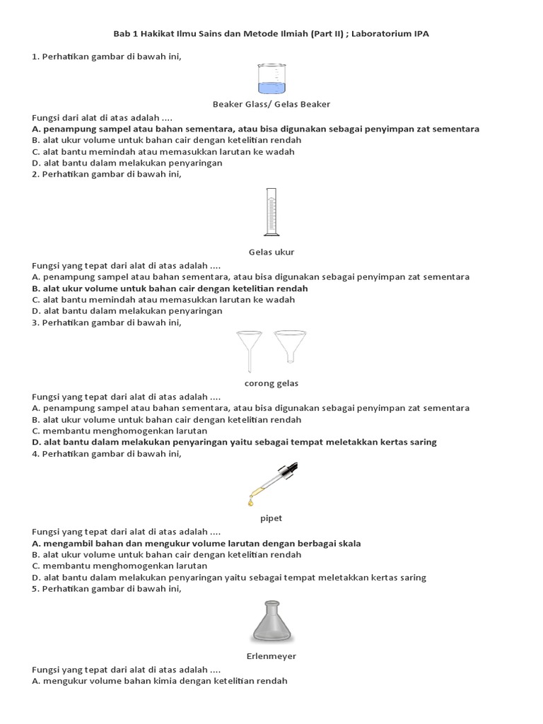 Bab 1 Hakikat Ilmu Sains Dan Metode Ilmiah | PDF