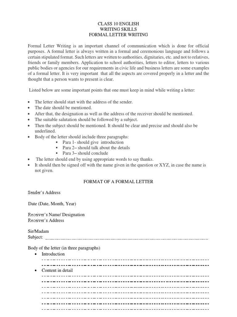 10 English - Business and Formal Letters - 1683522872.Pdf - 0613 | PDF ...