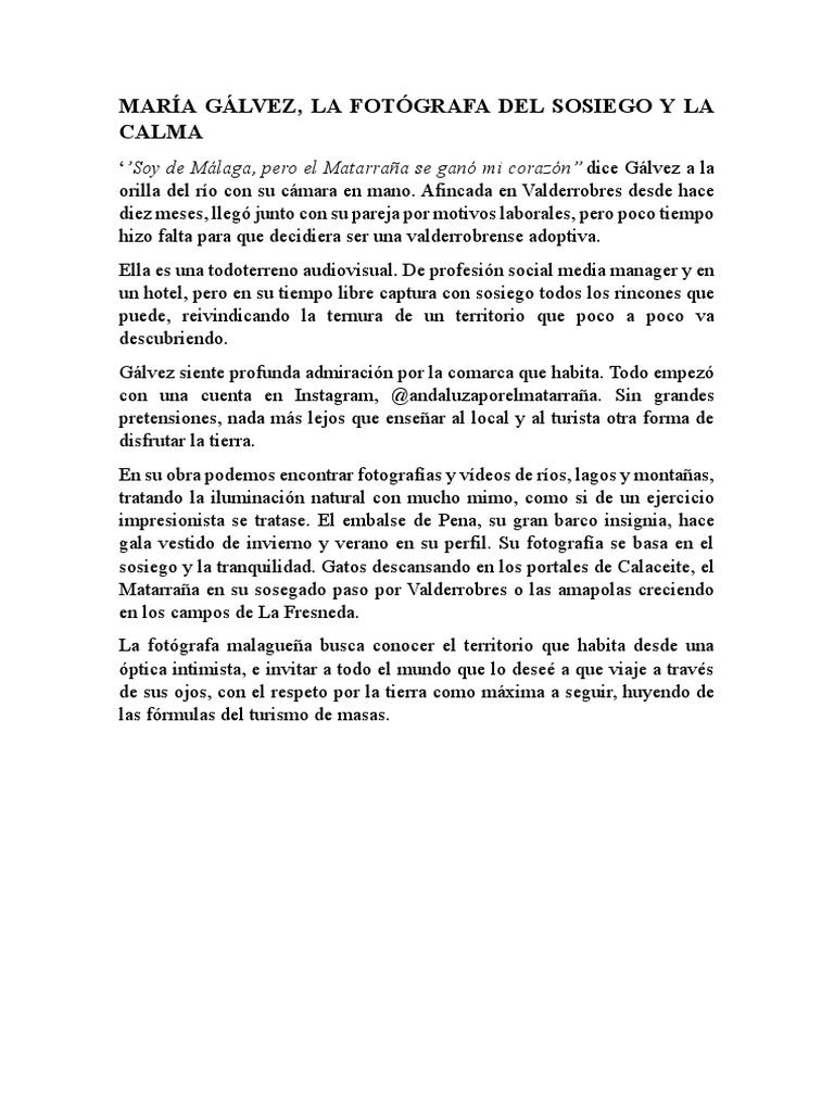 María Gálvez | PDF