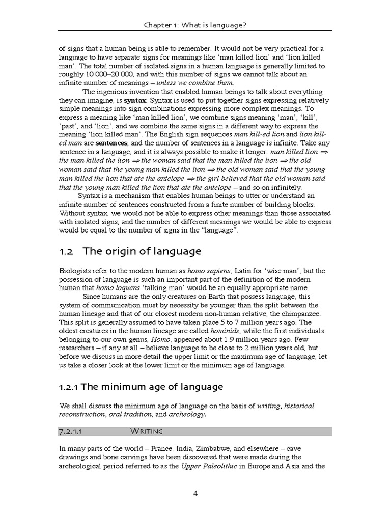 Linguistics For Students of Asian and African Languages (Chapter 1) - 4 ...