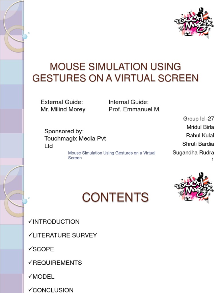 Gesture-Based Mouse Simulation | PDF