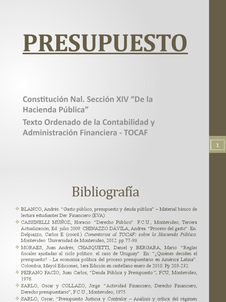 Guía de Presupuesto | PDF | Presupuesto | Gobierno