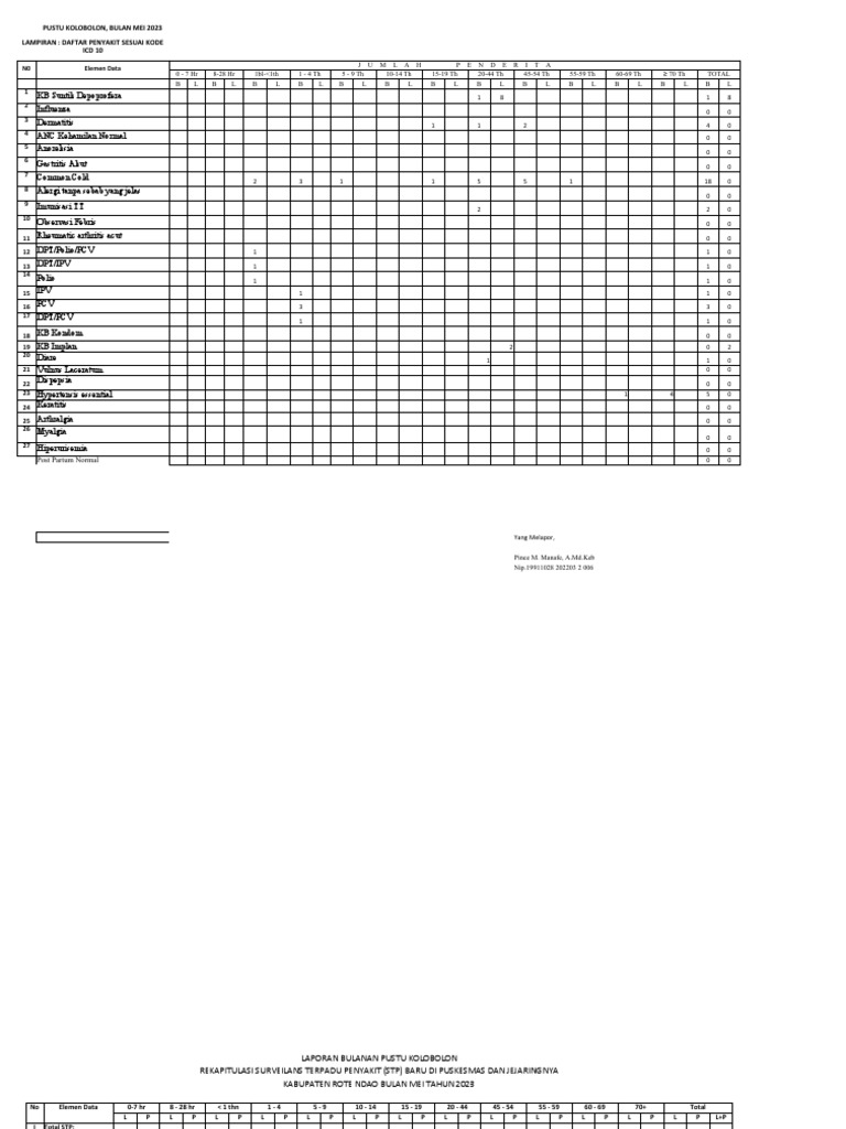 Format Laporan Lengkap | PDF