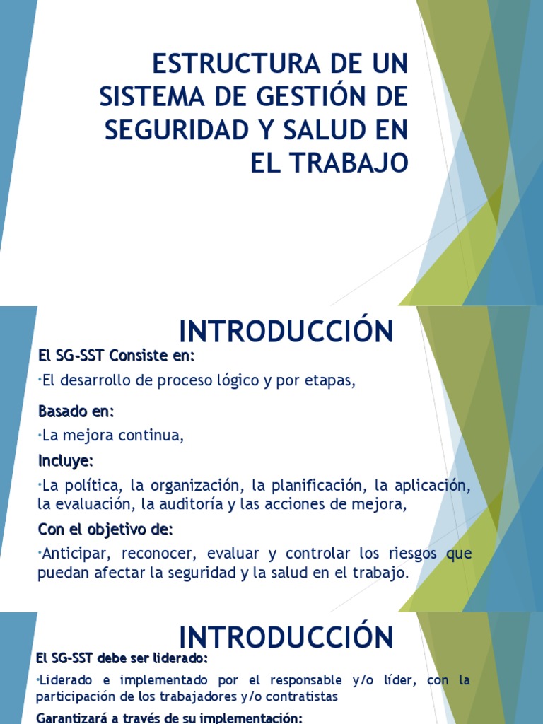 Estructura Del SGSST | PDF | Business | Seguridad y salud ocupacional