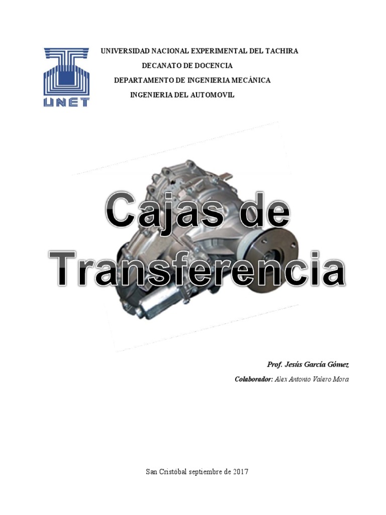 16 Cajas de transferencia | PDF | Engranaje | Eje