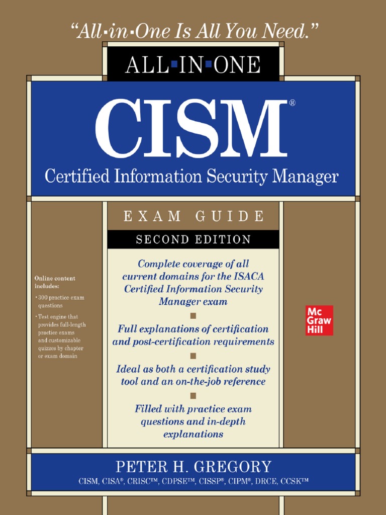 CISM Certified Information Security Manager All in One Exam Guide ... CISM Certified Information Security Manager All in One Exam Guide ...