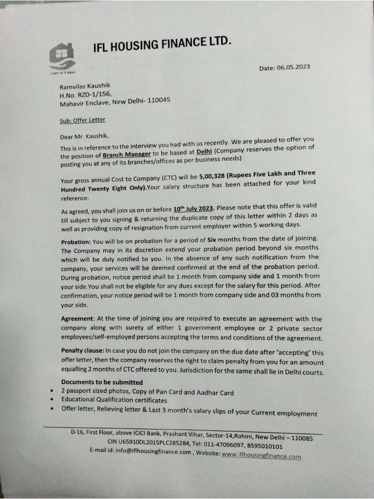 Acknowledgement of Acceptance | PDF