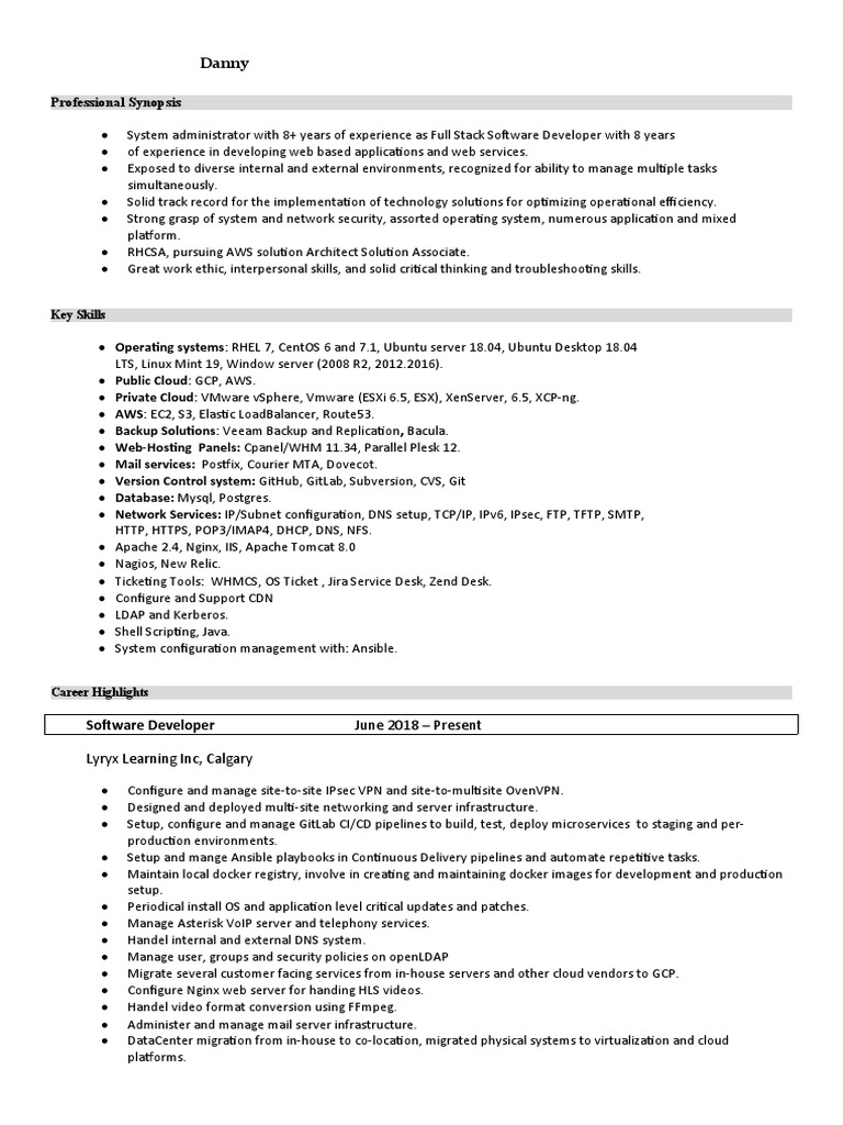 Ashish Resume | PDF | Virtualization | Cloud Computing