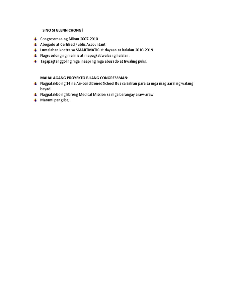 Sino Si Glenn Chong | PDF