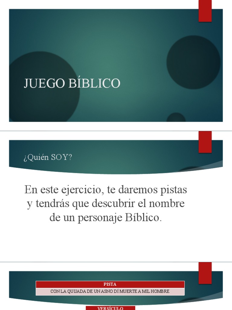 Juego Bíblico | PDF | Libro del Génesis | Libro del éxodo