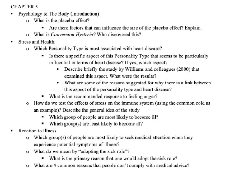 Psych CH 5 Study Guide | PDF