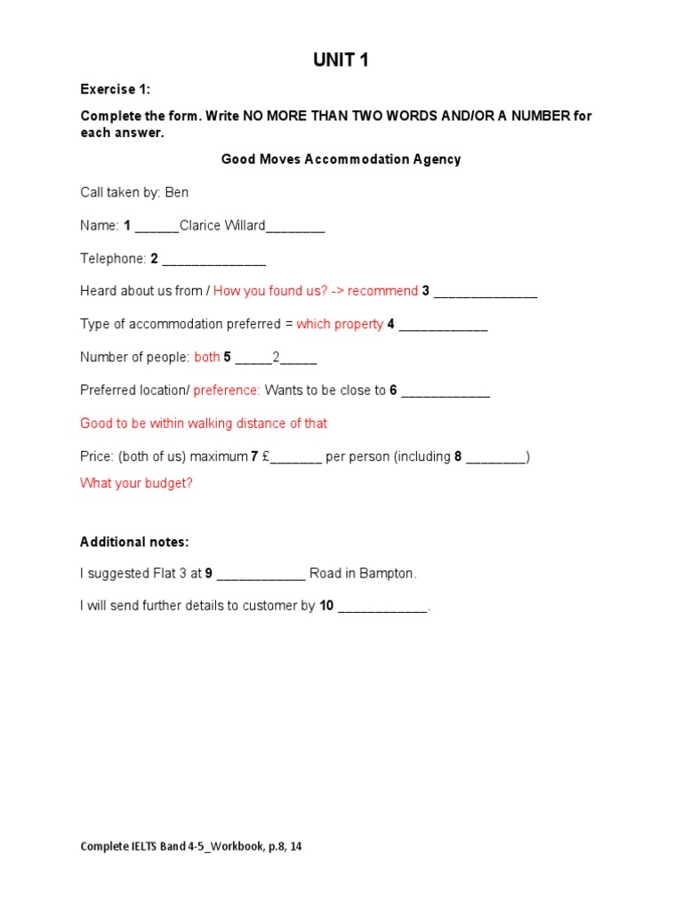 Unit 1 - Listening Exercise | PDF