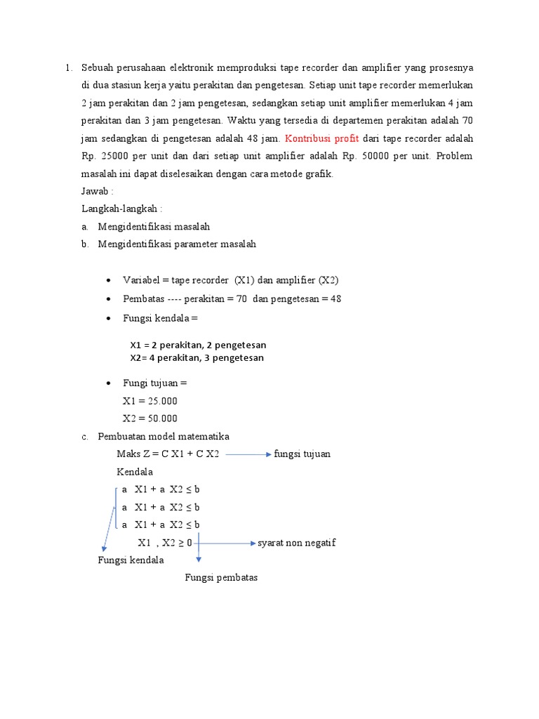 Pembuatan Model Matematika | PDF
